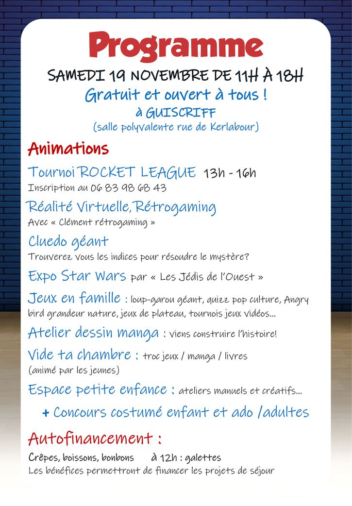 GEEK EVENT 2022, le 19 novembre à Guiscriff | Roi Morvan Communauté